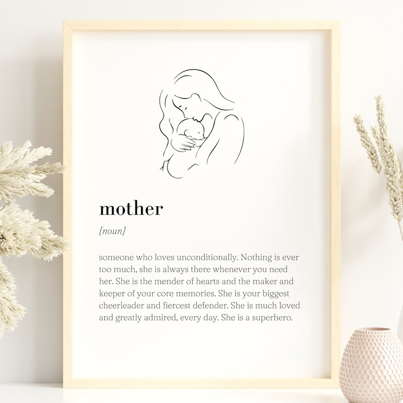 Mother Definition Print Printable Art Instant Download - Etsy