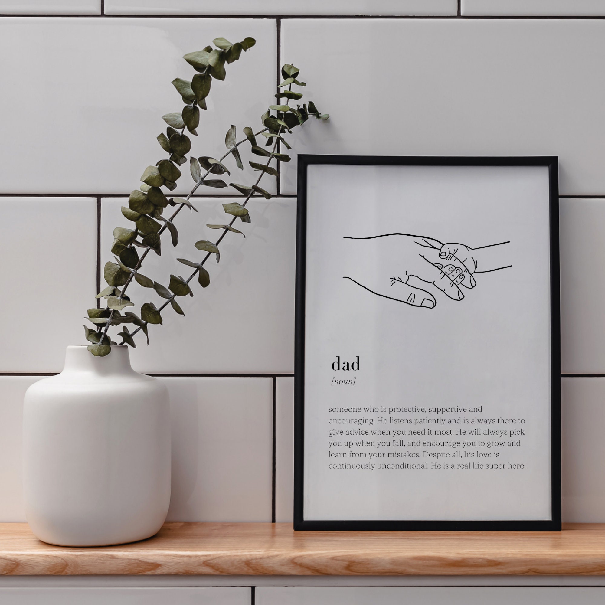 Dad Definition Print Printable Art Instant Download Quote - Etsy