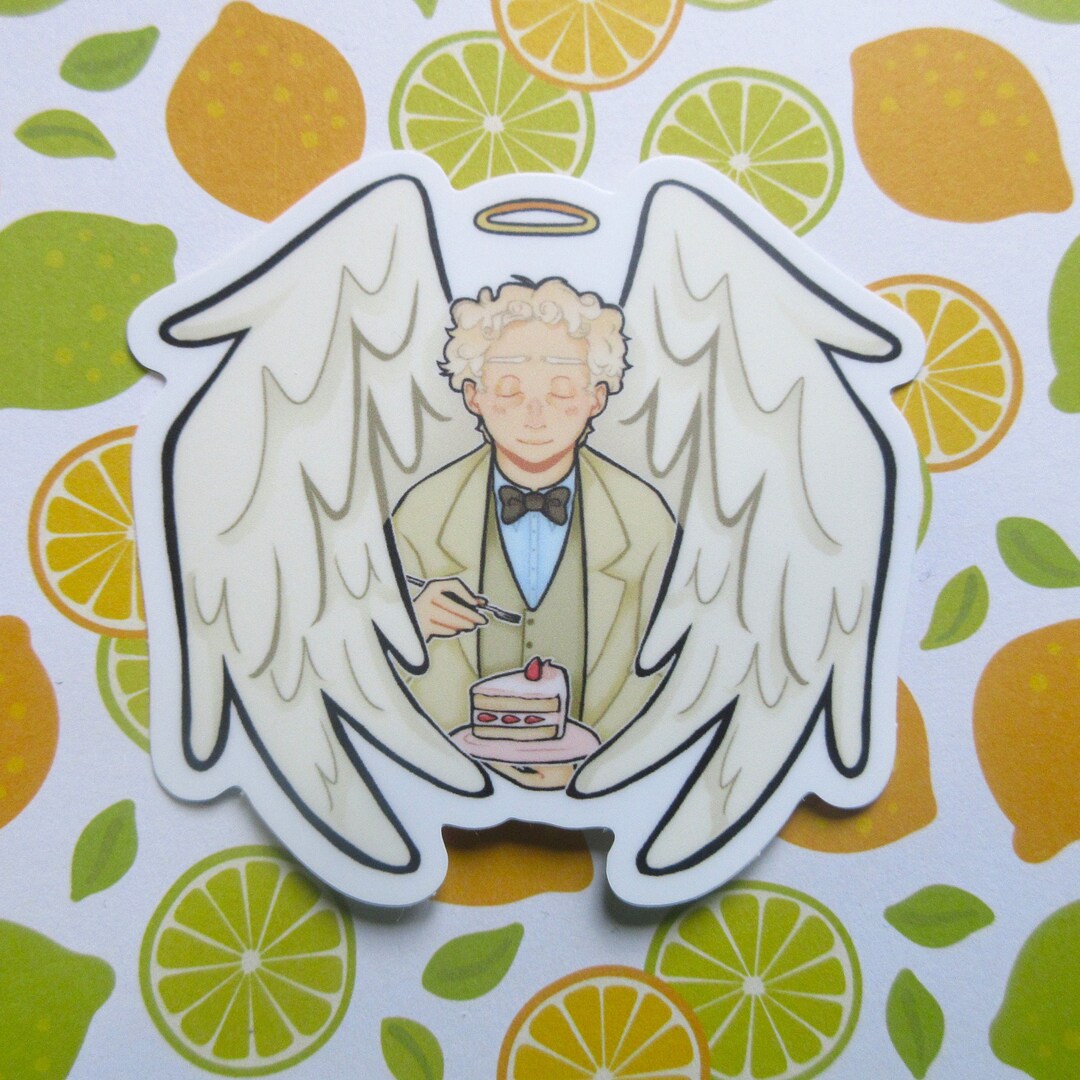 Aziraphale Vinyl Sticker - Etsy