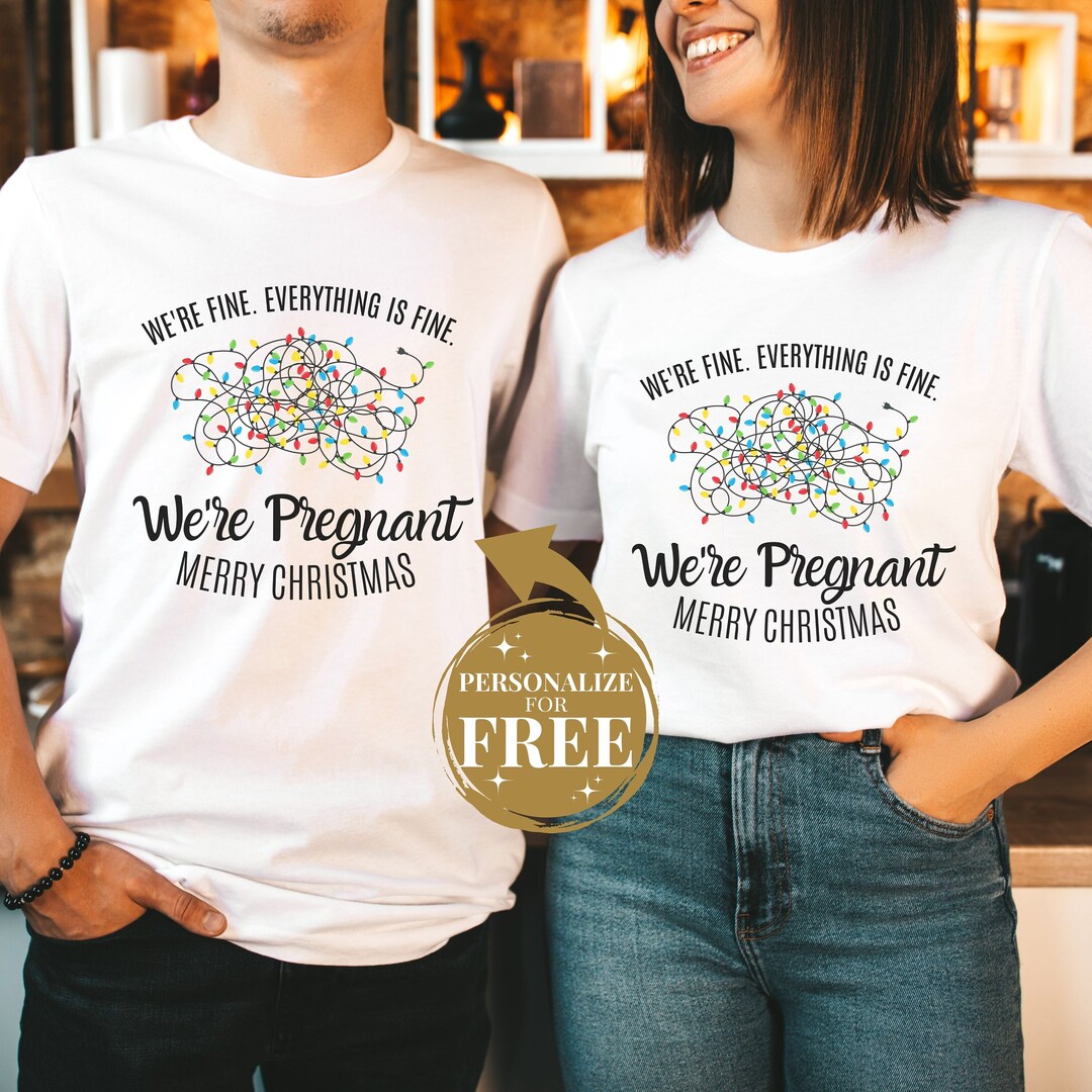 Funny Pregnancy Announcement Shirt for Couples Baby Reveal Ideas ...