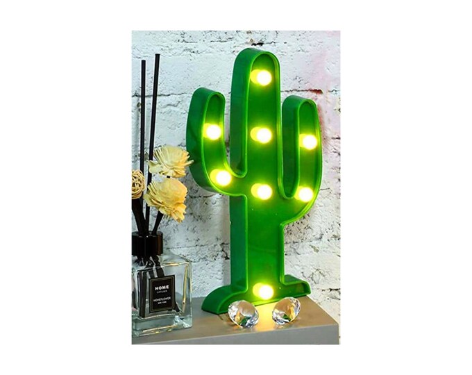 Hand Painted Patron Cactus Night Light - Etsy