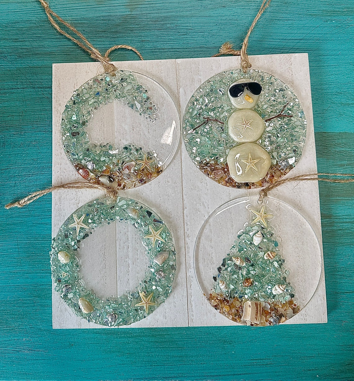 DIY Coastal Resin Christmas Ornament Kit - Etsy
