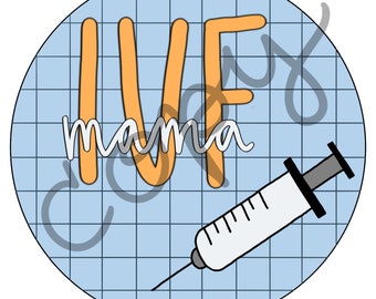 IVF Mama Mom Established 2023 Simple Line Art PNG and Svg - Etsy