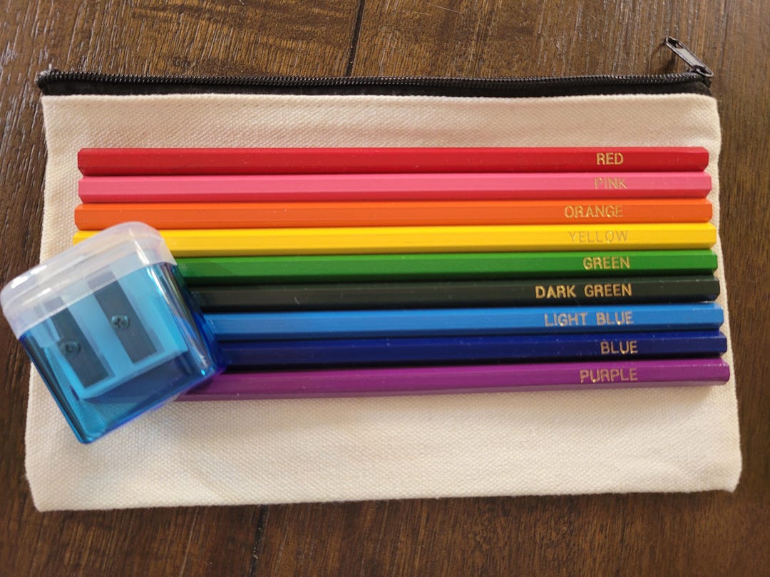 Learn My Colors Colored Pencil Set - Etsy