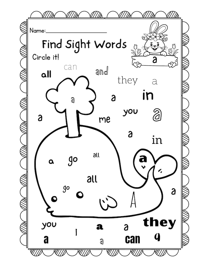 Printable Pre-k Preschool Kindergarten Worksheets - Etsy