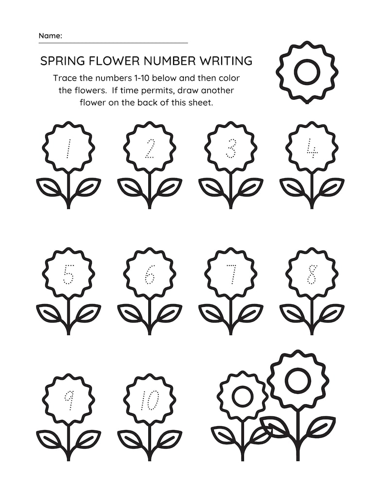 Printable Pre-k Preschool Kindergarten Worksheets - Etsy