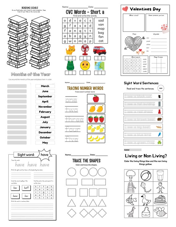 Printable Pre K Worksheets Summer Preschool Worksheets