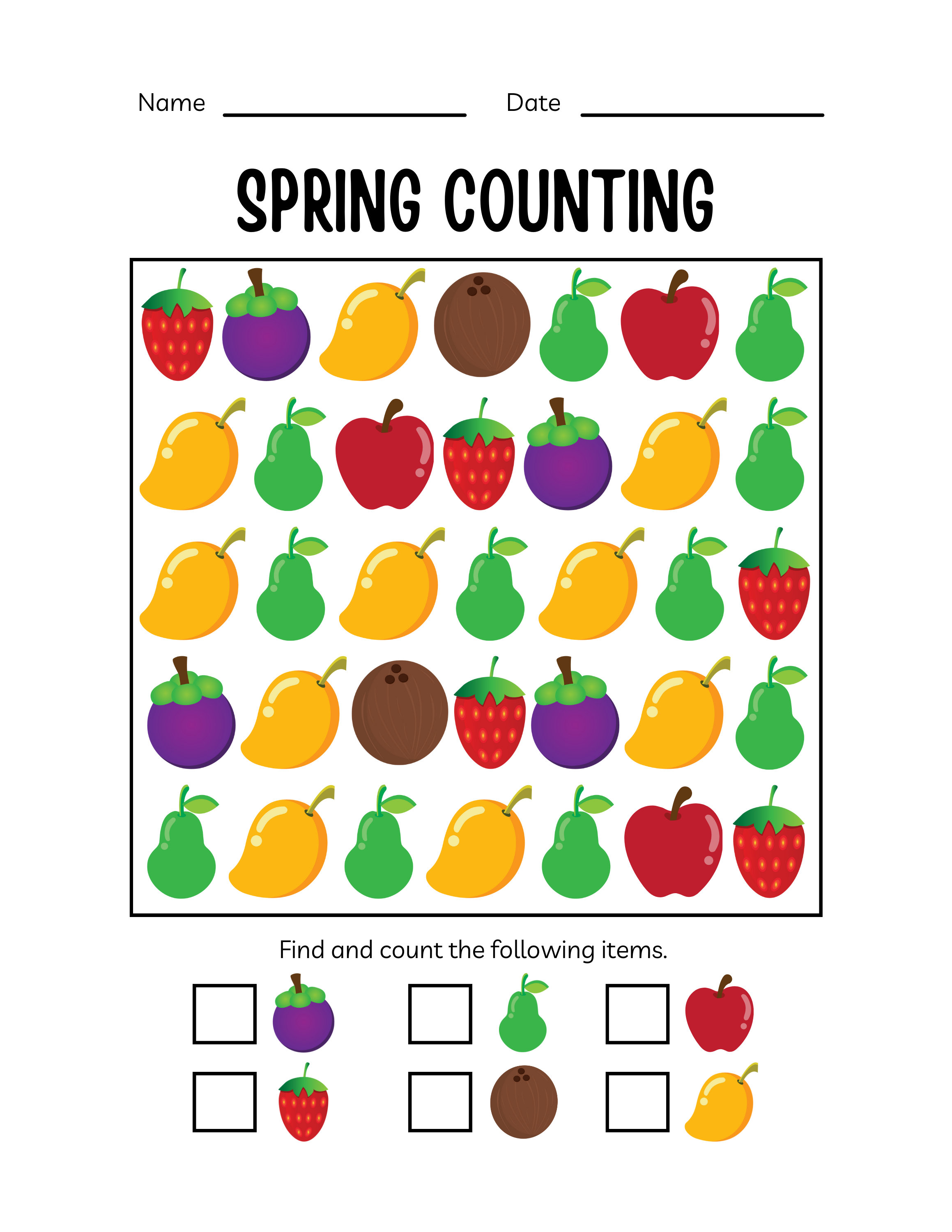 Printable Pre-k Preschool Kindergarten Worksheets - Etsy