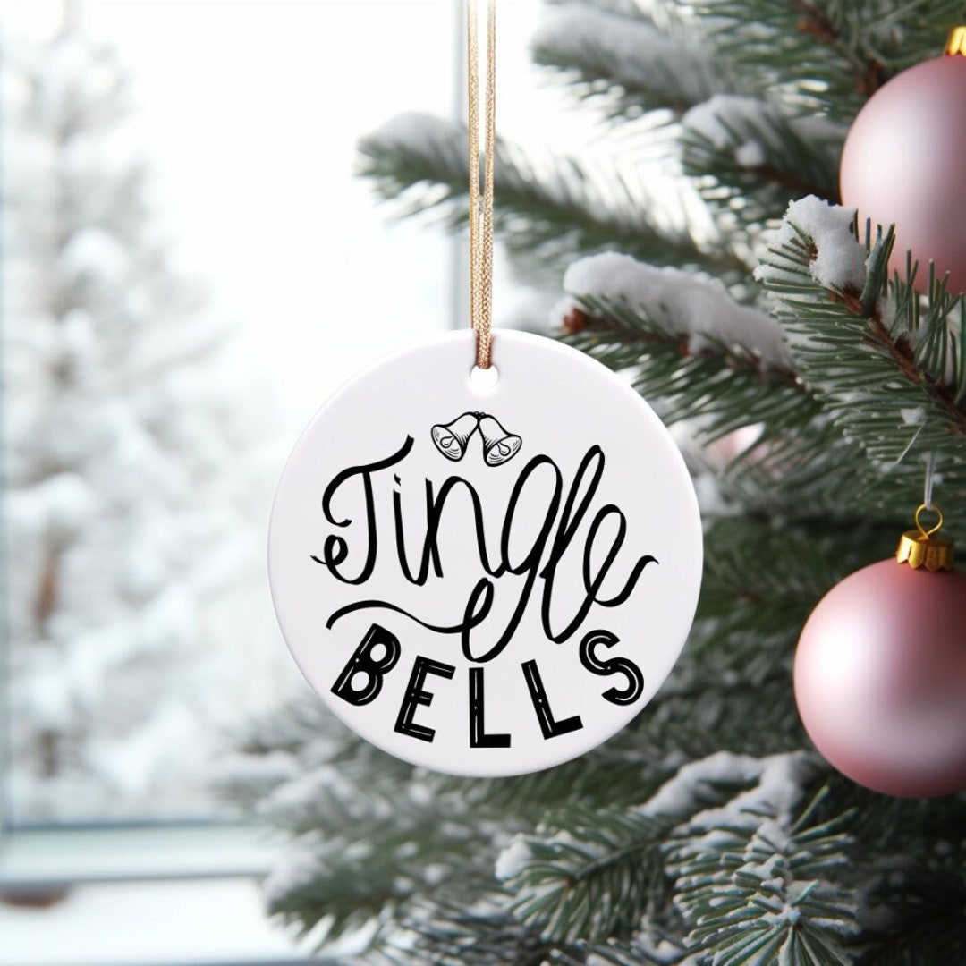 Jingle Bells Christmas Ornament Ceramic Ornament Christmas - Etsy