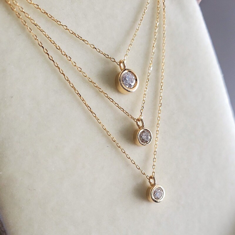 Solitaire Jewelry - Etsy