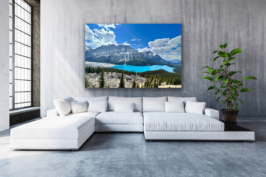 The Prettiest Blue - Original Photograph Custom Printed on Canvas ...