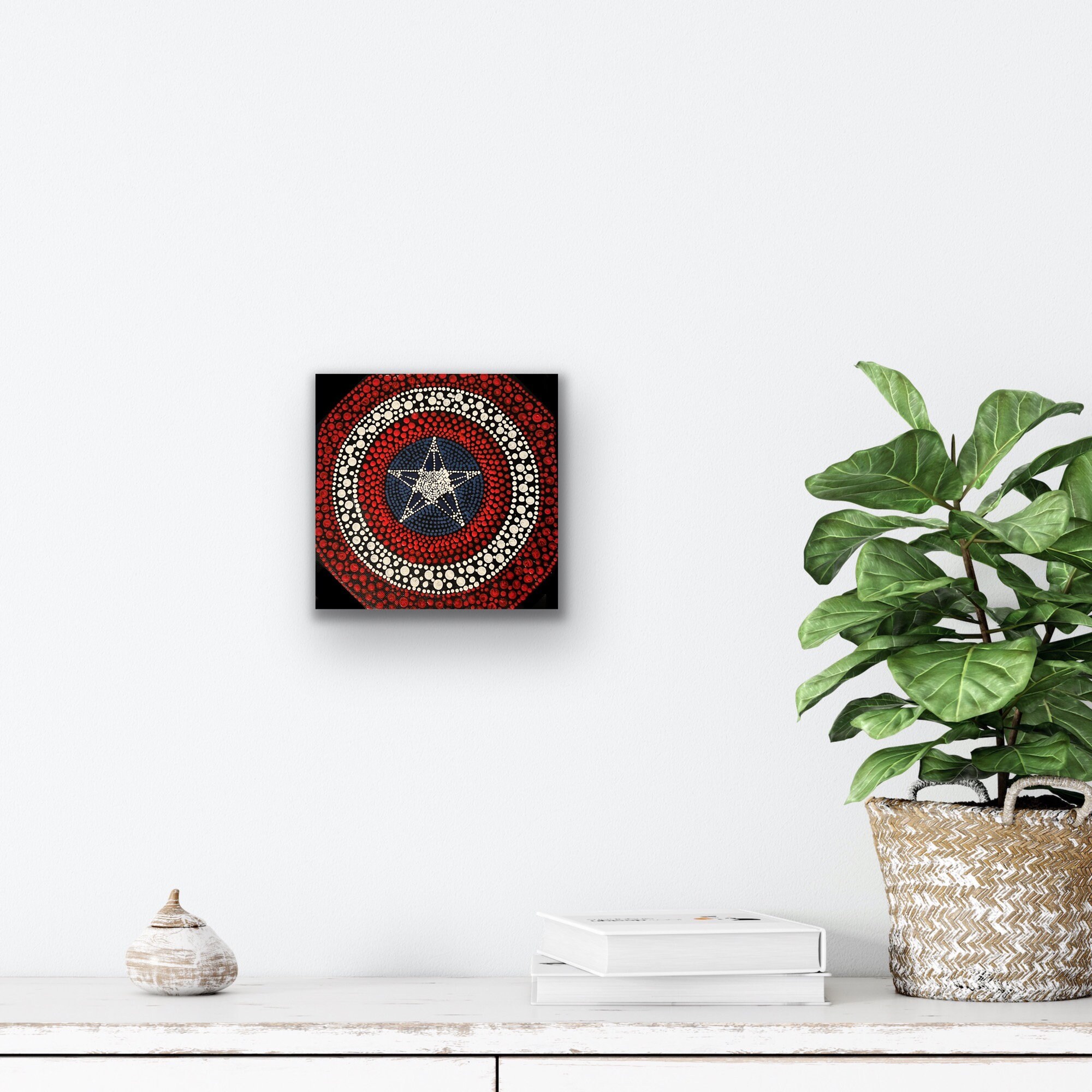 Dot Art Captain America Shield - INSTANT Downloadable Copy - Etsy