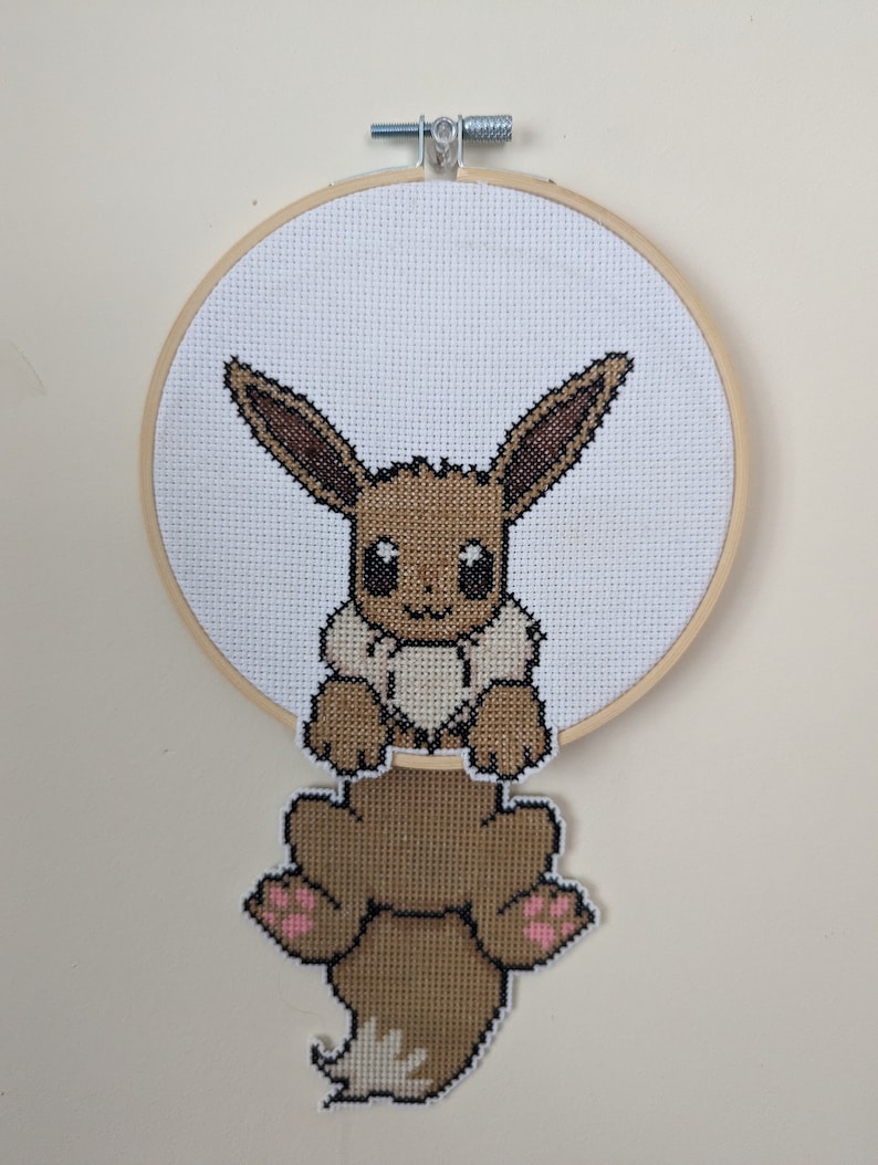 Hanging Eevee Cross-stitch Pattern - Etsy