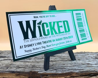 Wicked Souvenir Ticket - Etsy