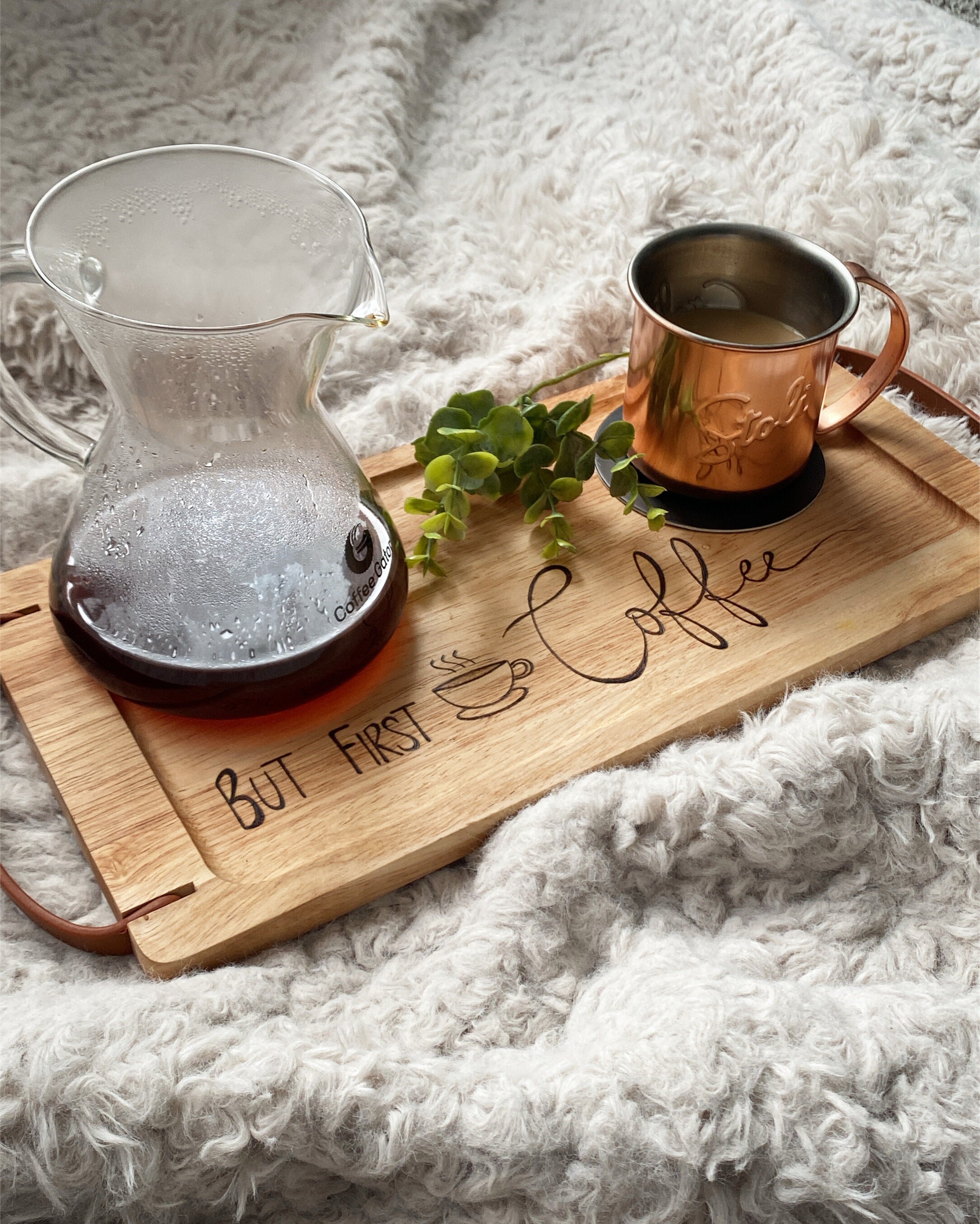 But First, Coffee Tray/ Decorative Coffee Tray - Etsy