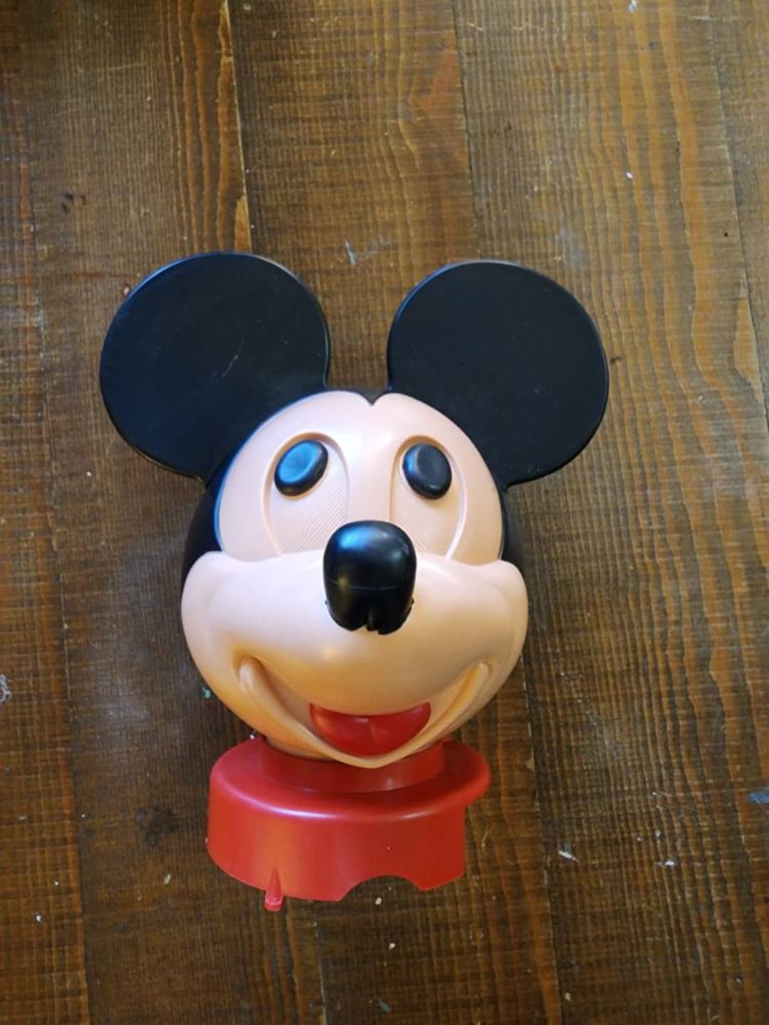 1970s Mickey Mouse Hard Plastic Head From Vintage Mousketeer Coin Bank ...