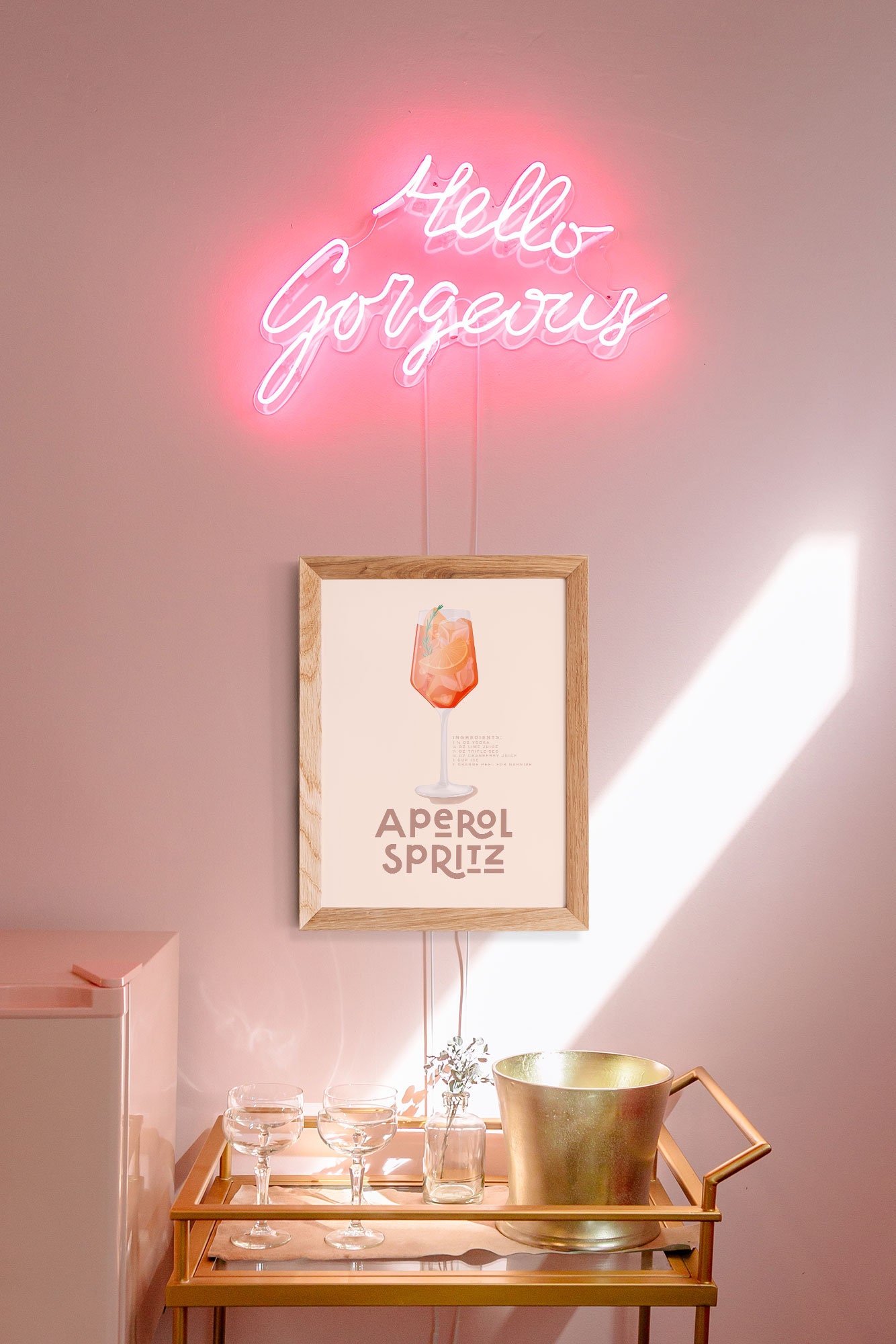 Aperol Spritz / Ilustración / / Arte mural / Póster / Bar / Cocina ...