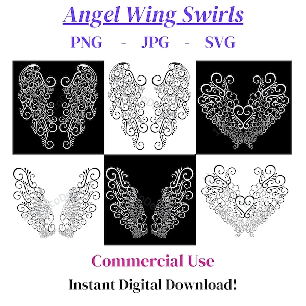 Filigree Angel Wings - Etsy