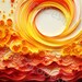 Beautiful Paper Quilled Sun in Fall Colors, Sunset, Sunrise, Paper ...