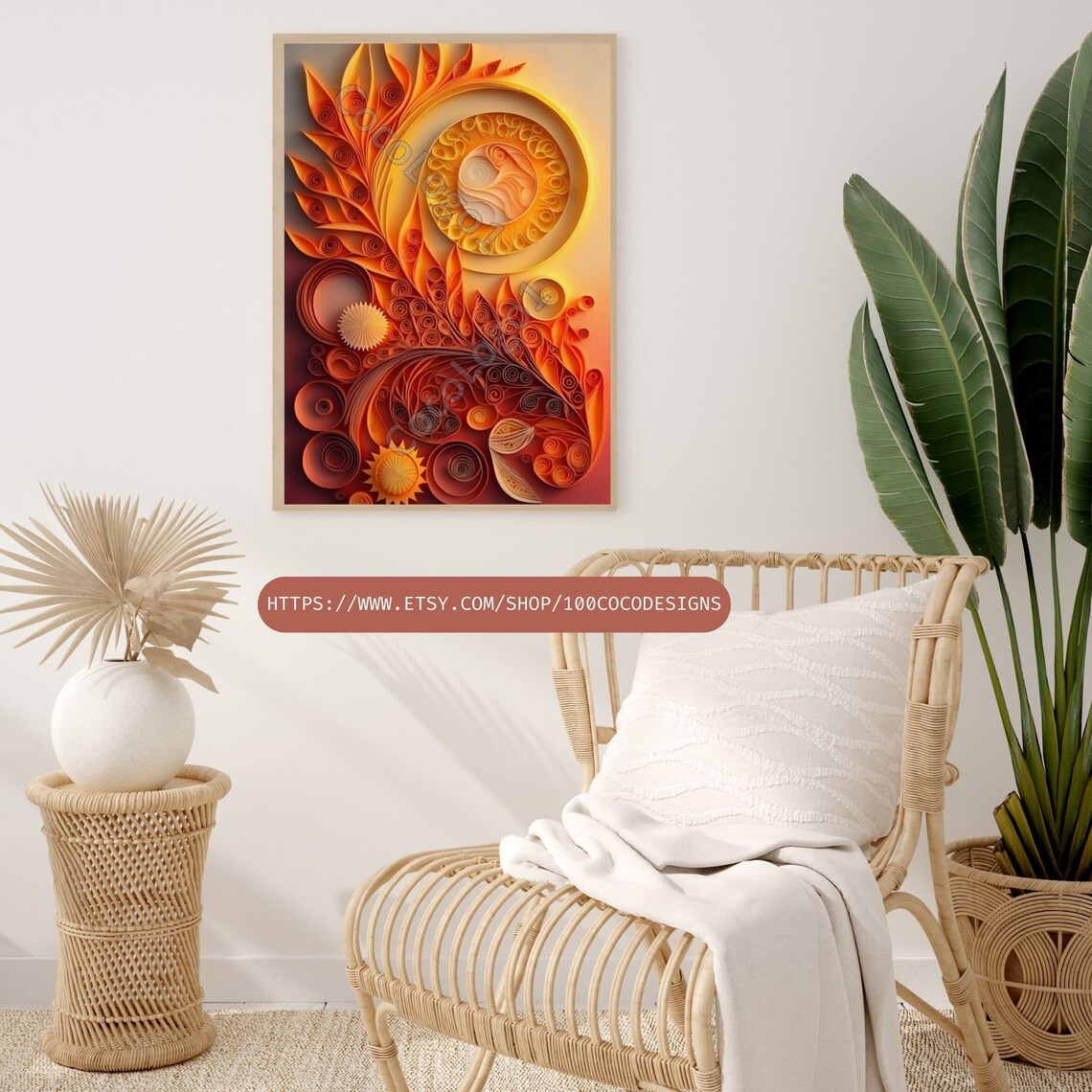 Paper Quilled Sun, Sunset, Sunrise, Fall Comfort Colors, Cheap Digital ...