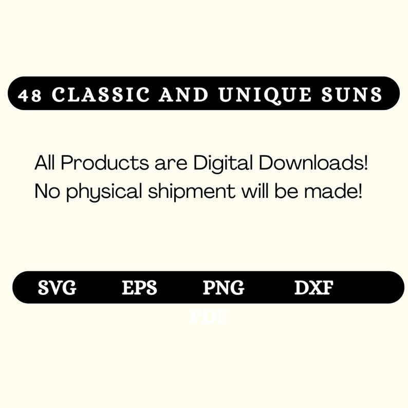 48 Sun Clipart Bundle, Svgs for Cricut, Classic and Unique Suns for All ...