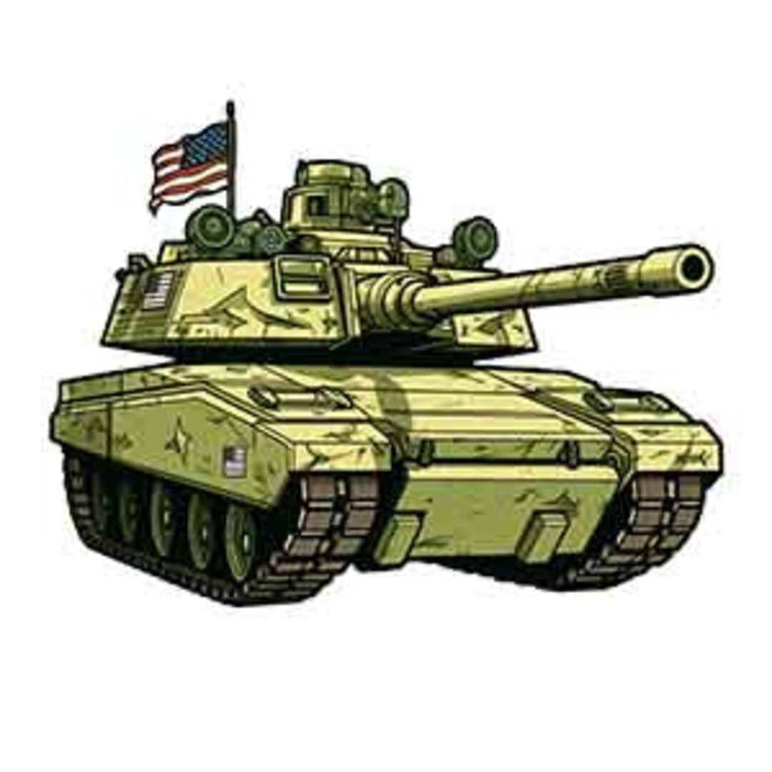 High-quality Digital Download - Full Color U.S. Army Tank (green) - Etsy