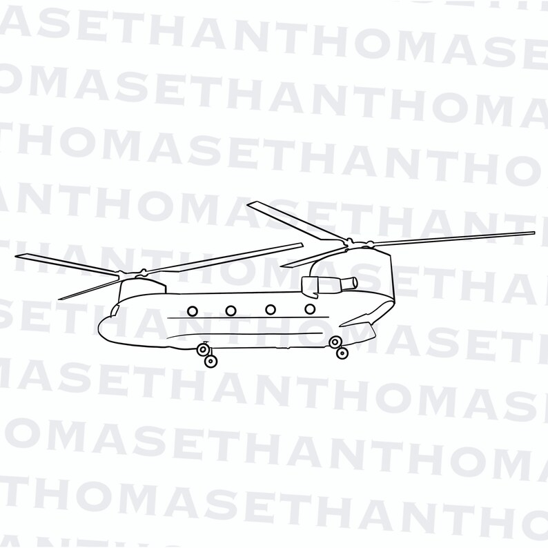 Chinook Helicopter - Digital Download - Etsy