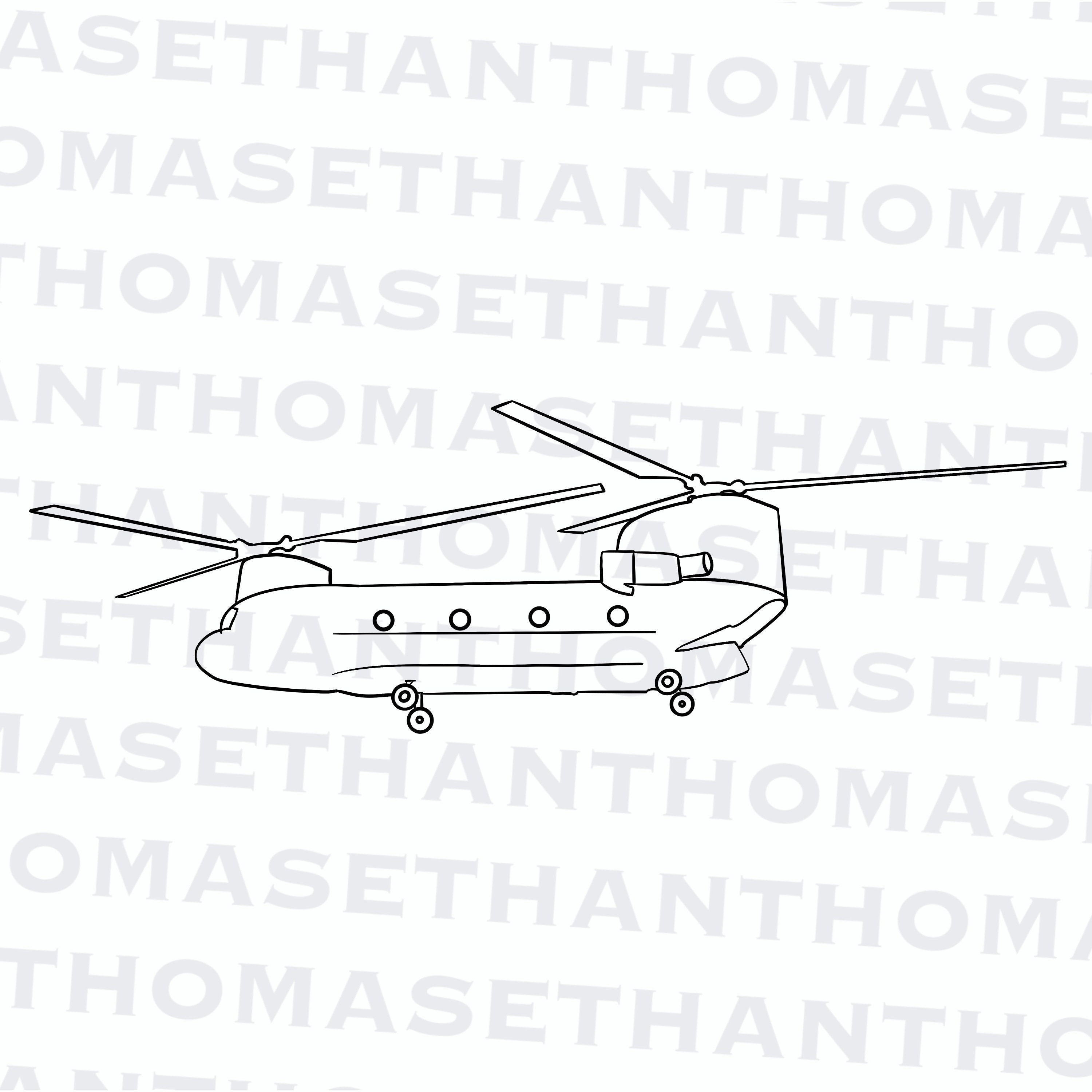 Chinook Helicopter - Digital Download - Etsy