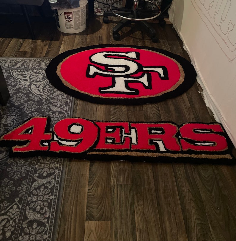 2piece San Francisco 49ers Handmade Rug - Etsy