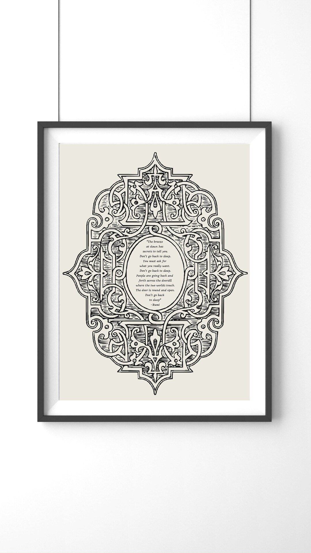 Rumi Wall Art Poetry Quote Digital Print, Bookish Gifts, Rumi Poem, Owl ...