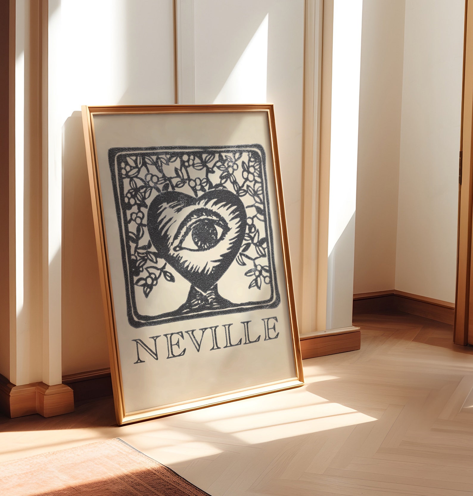 Neville Goddard Poster, Neville Symbol Heart, Law of Attraction Print ...