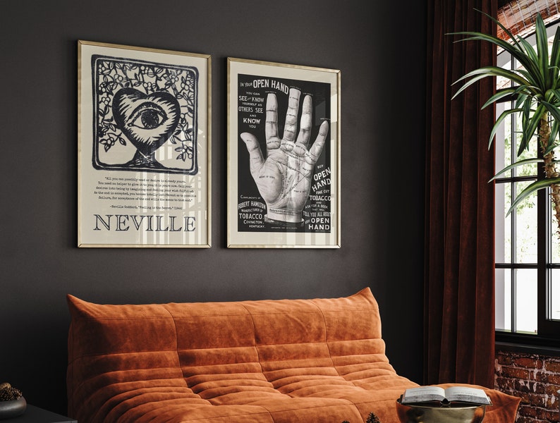 Neville Goddard Poster, Neville Symbol Heart, Law of Attraction Print ...