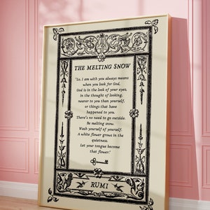 Rumi Wall Art, Islamic Decor Printable, Inspirational Rumi Quote ...