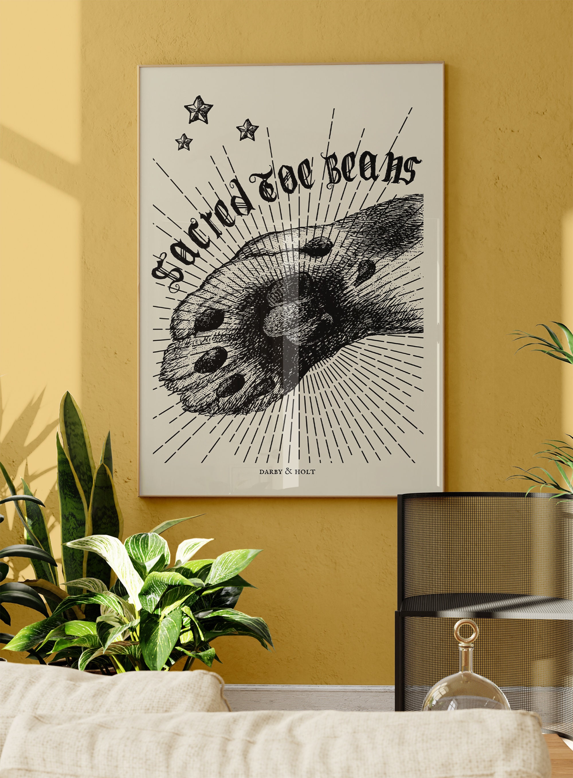 Cat Lover Wall Art Toe Beans, Gothic Kitty Printable, Cat Mom Cute ...