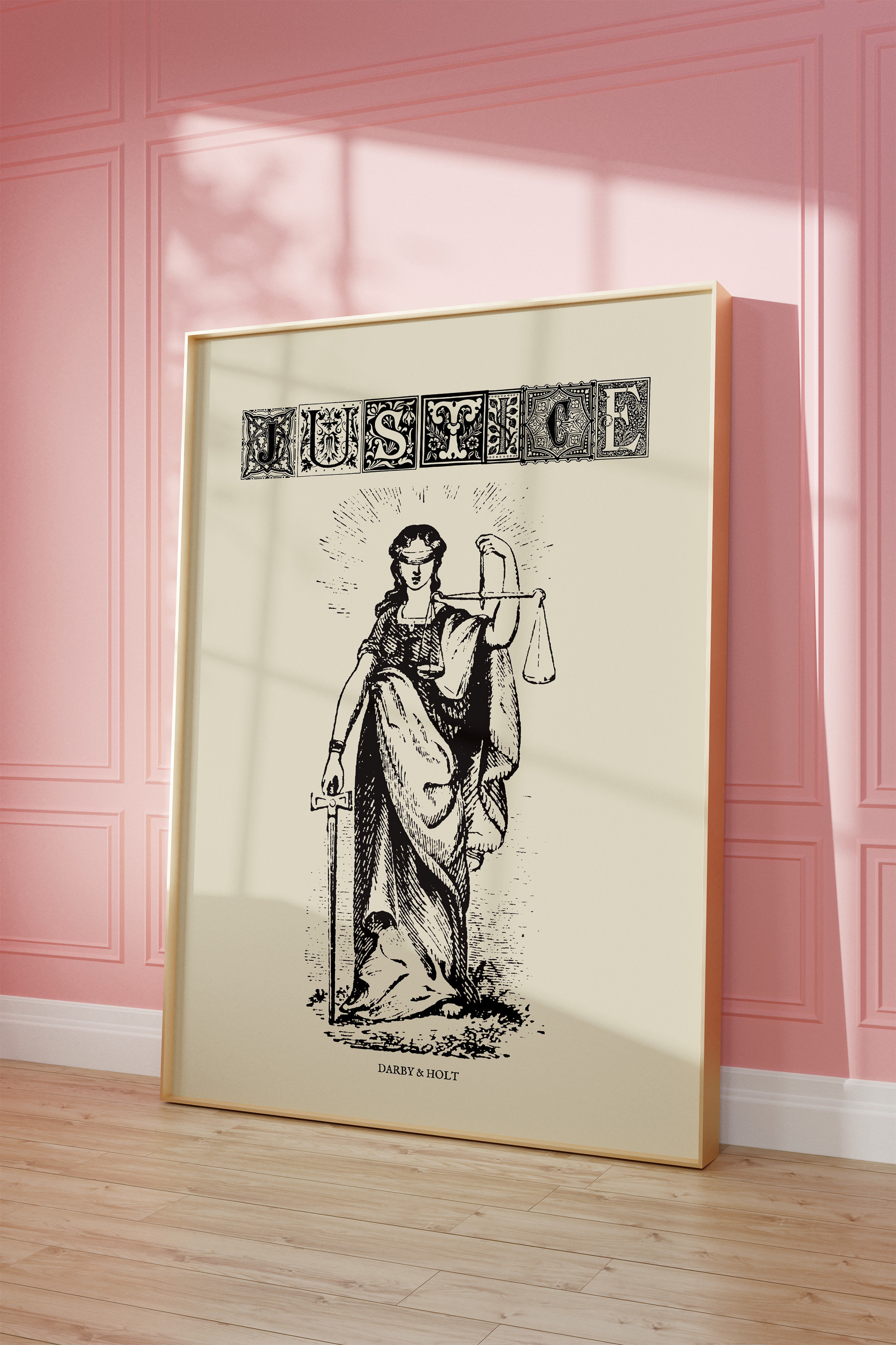 Lawyer Printable Wall Art Justice Scales Digital Download Vintage ...