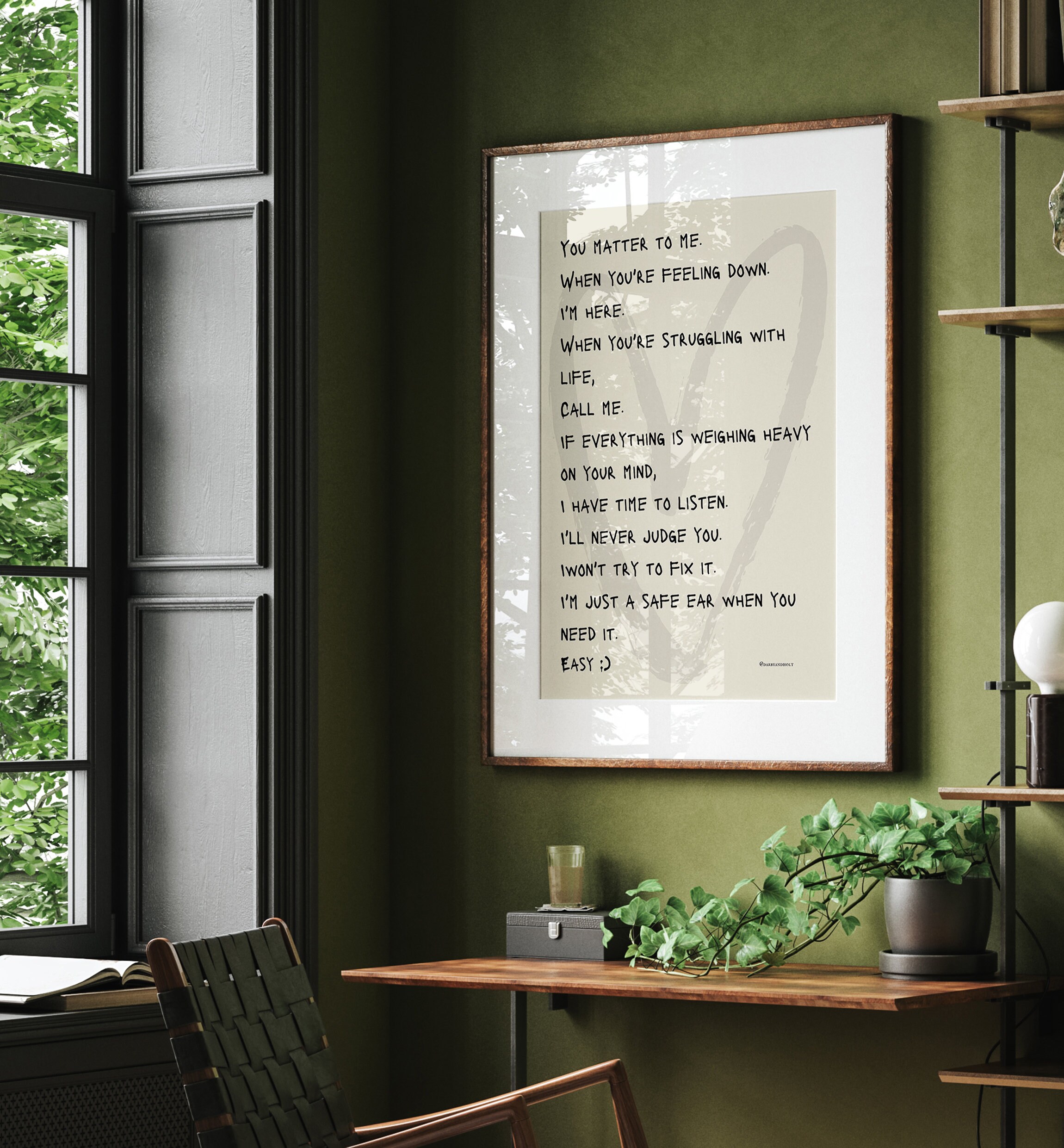 Mental Health Wall Art Workplace Poster Suicide Prevention, You Matter ...