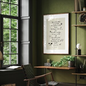 Original Poetry Wall Art Whimsical Art Light Academia Unique Gift Her ...