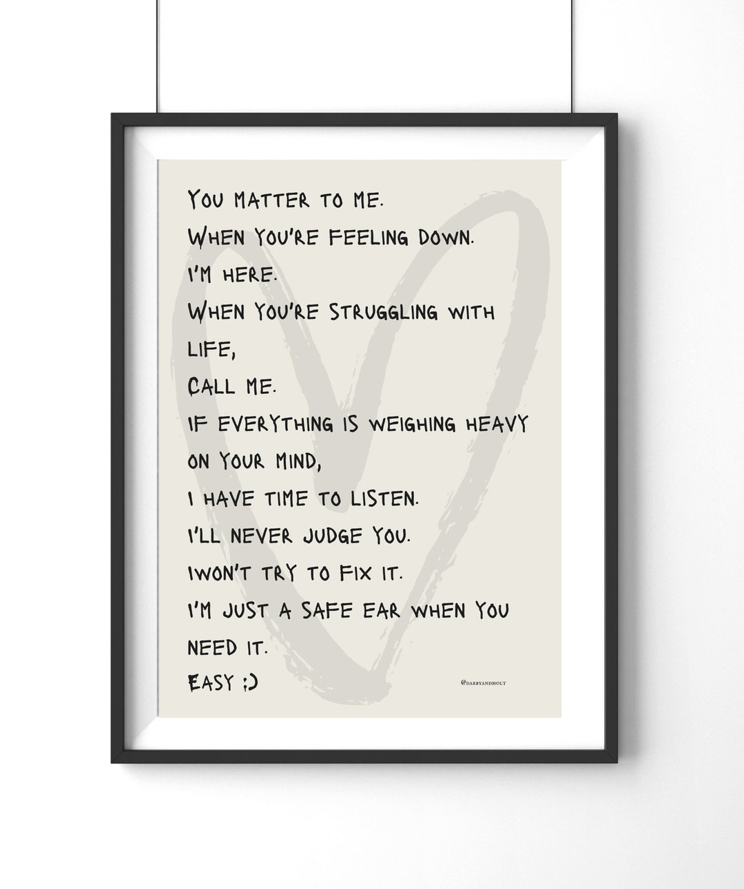 Mental Health Wall Art Workplace Poster Suicide Prevention, You Matter ...