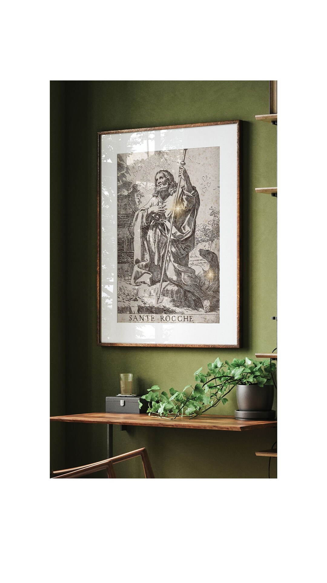 Patron Saint of Dogs Saint Roch Wall Art Digital Download, Rocco ...