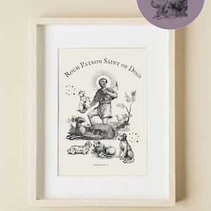 Patron Saint of Dogs Roch Wall Art Digital Download, Protect My Dog ...