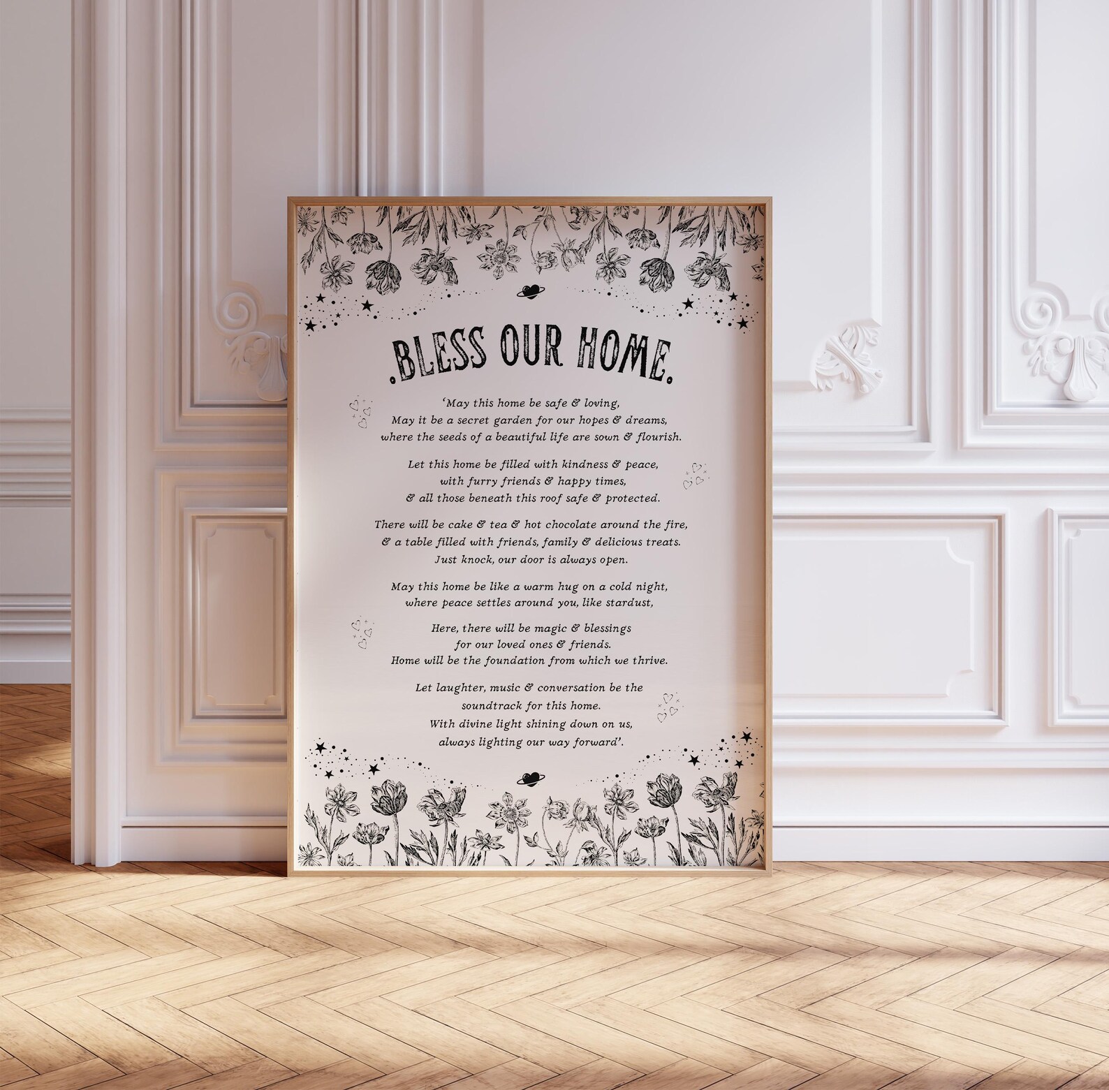 Bless Our Home, New Home Gift, House Blessing Poem, Housewarming Decor ...