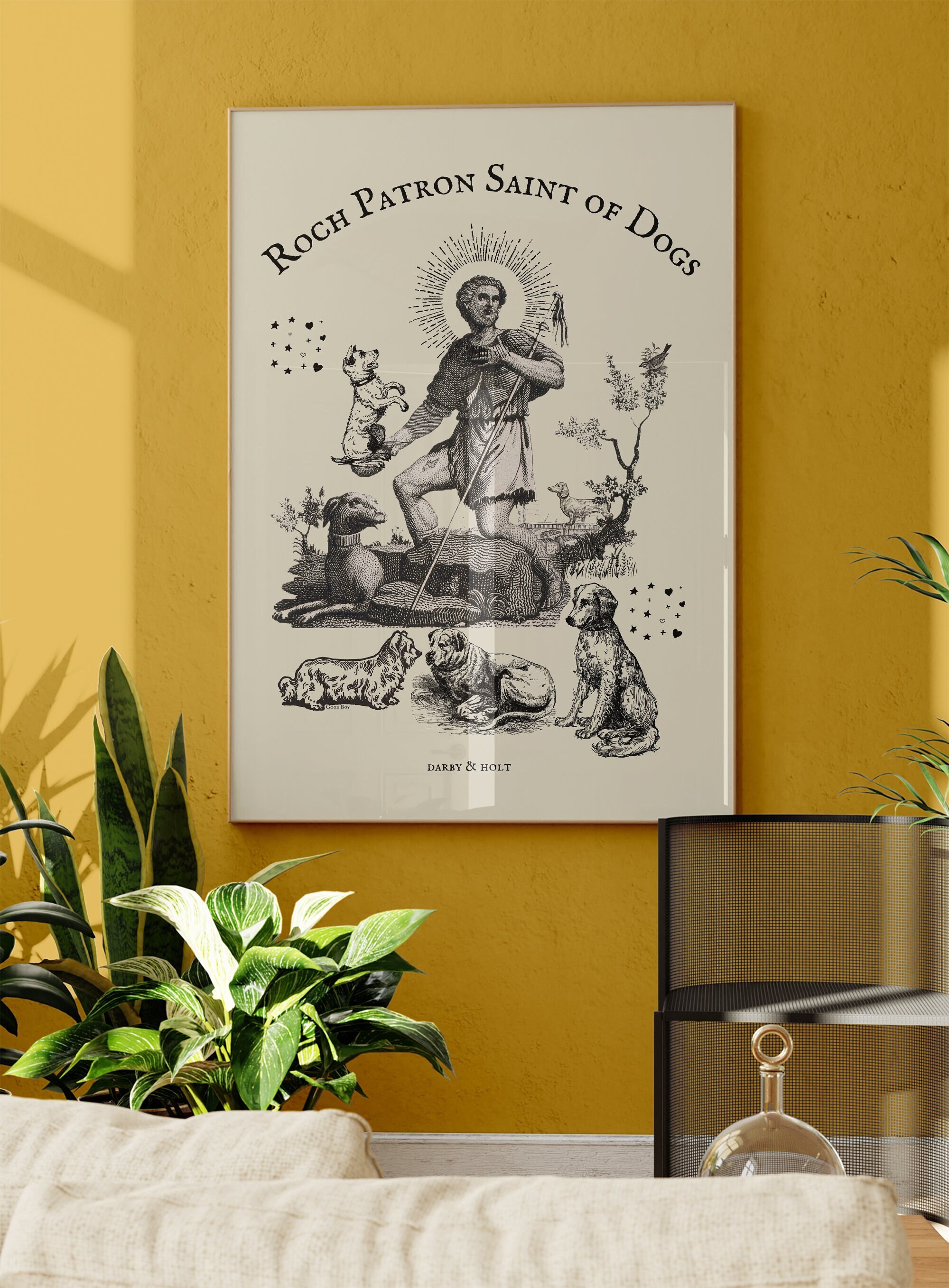 Patron Saint of Dogs Roch Wall Art Digital Download, Protect My Dog ...