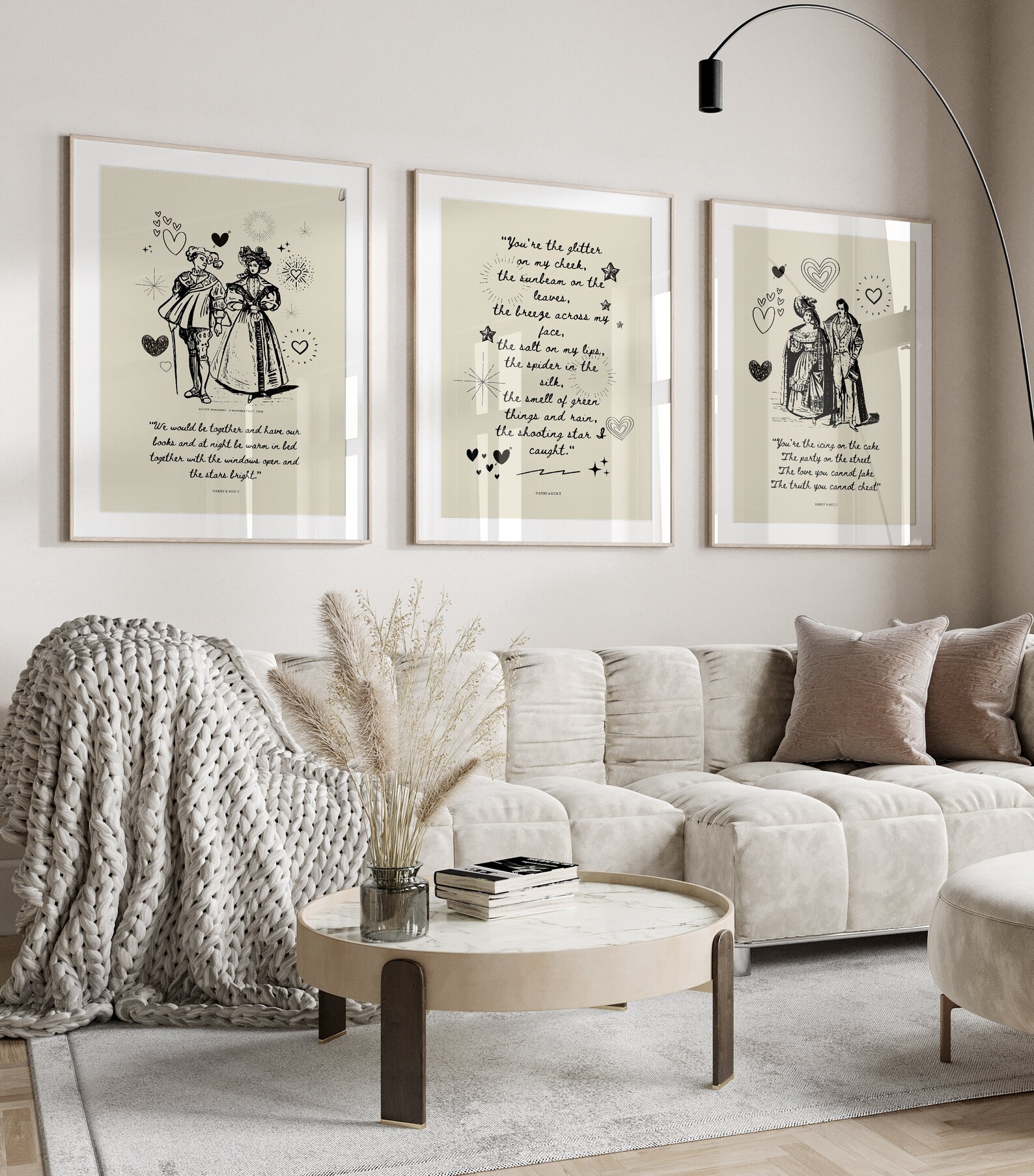 Original Poetry Wall Art Whimsical Art Light Academia Unique Gift Her ...