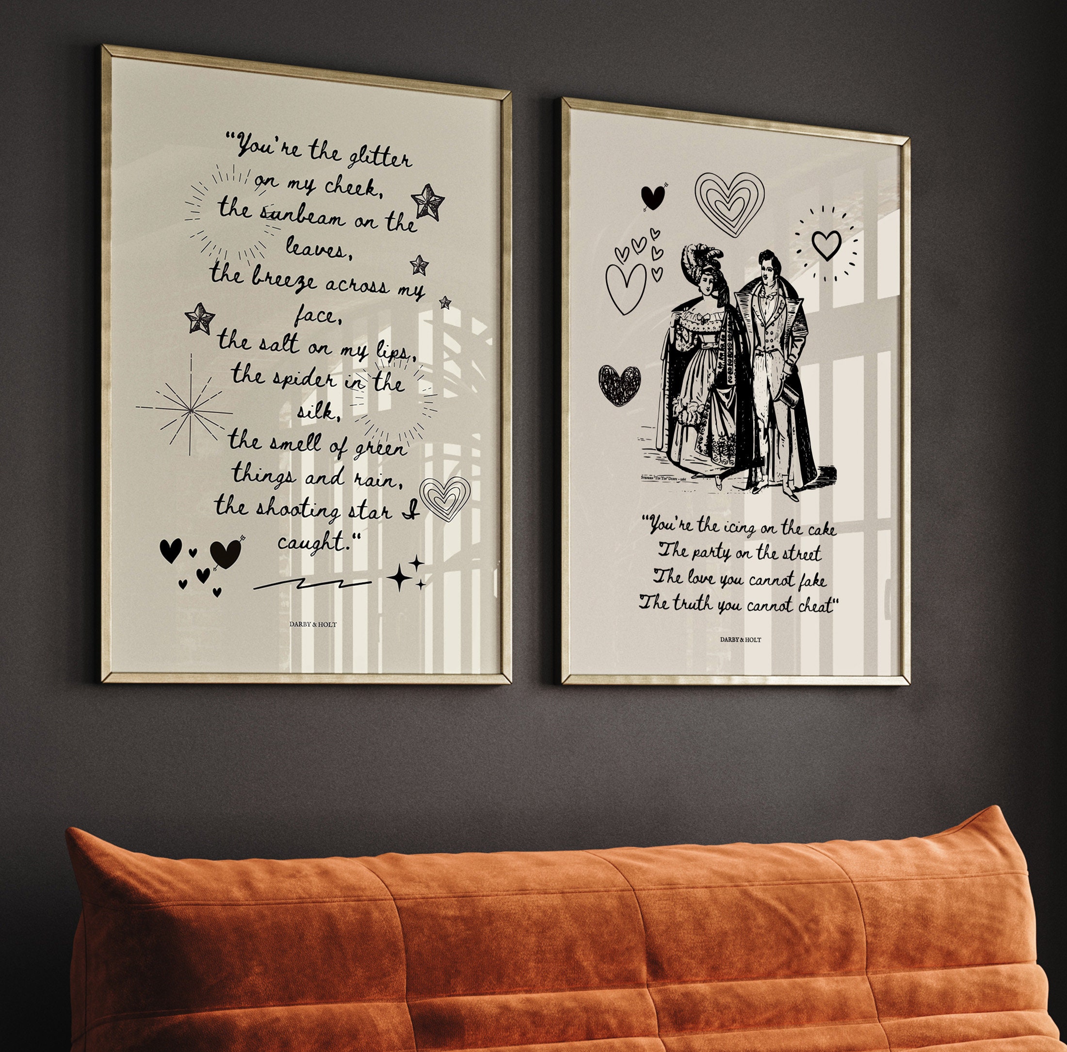 Original Poetry Wall Art Whimsical Art Light Academia Unique Gift Her ...