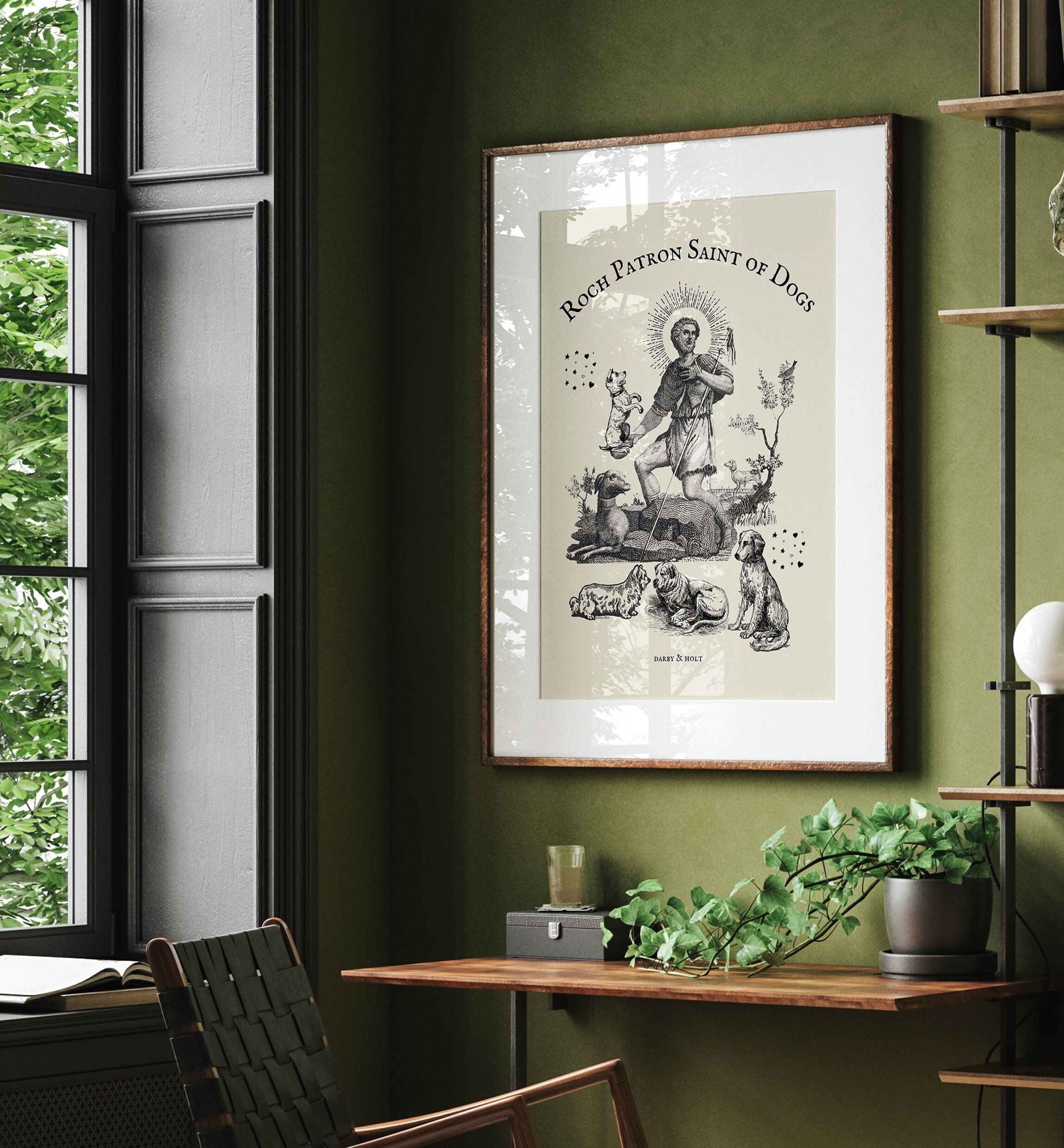 Patron Saint of Dogs Roch Wall Art Digital Download, Protect My Dog ...