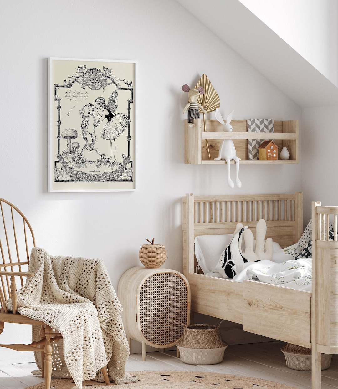 Fairy Garden Print, Vintage Australian Flower Fairies Ida Outhwaite ...