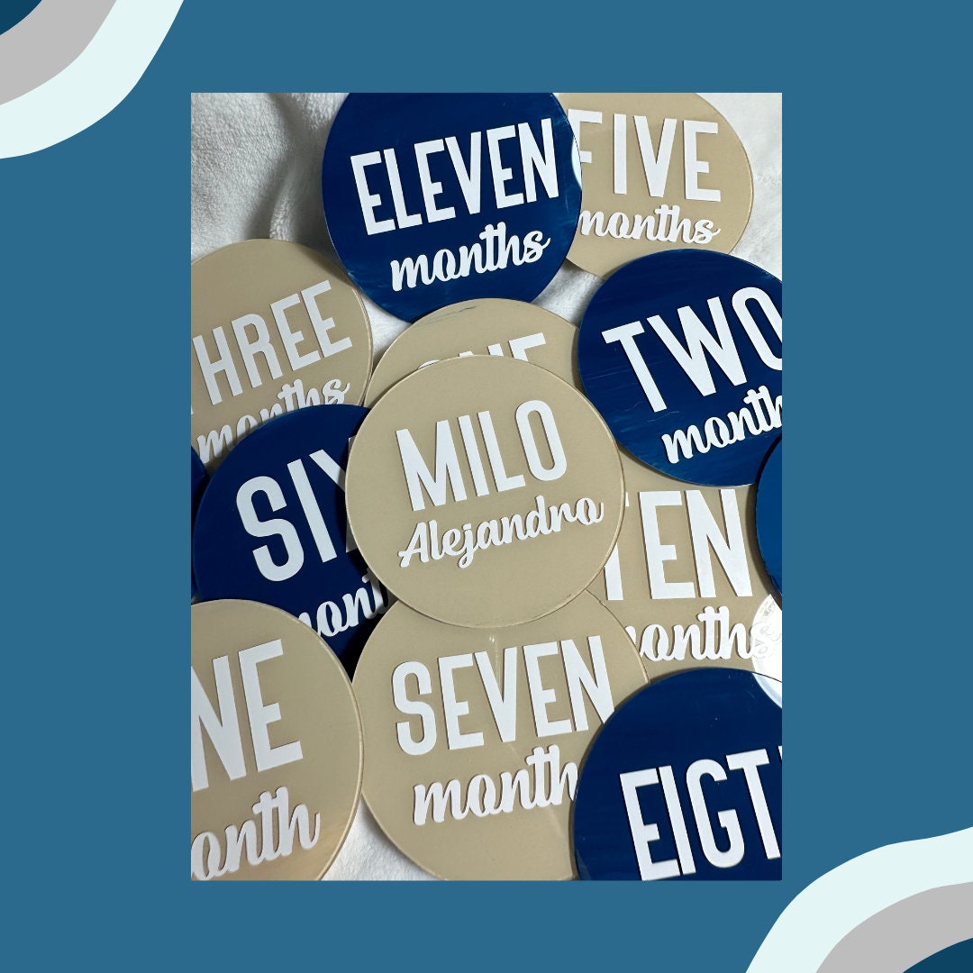 Acrylic Baby Milestone Disc - Etsy