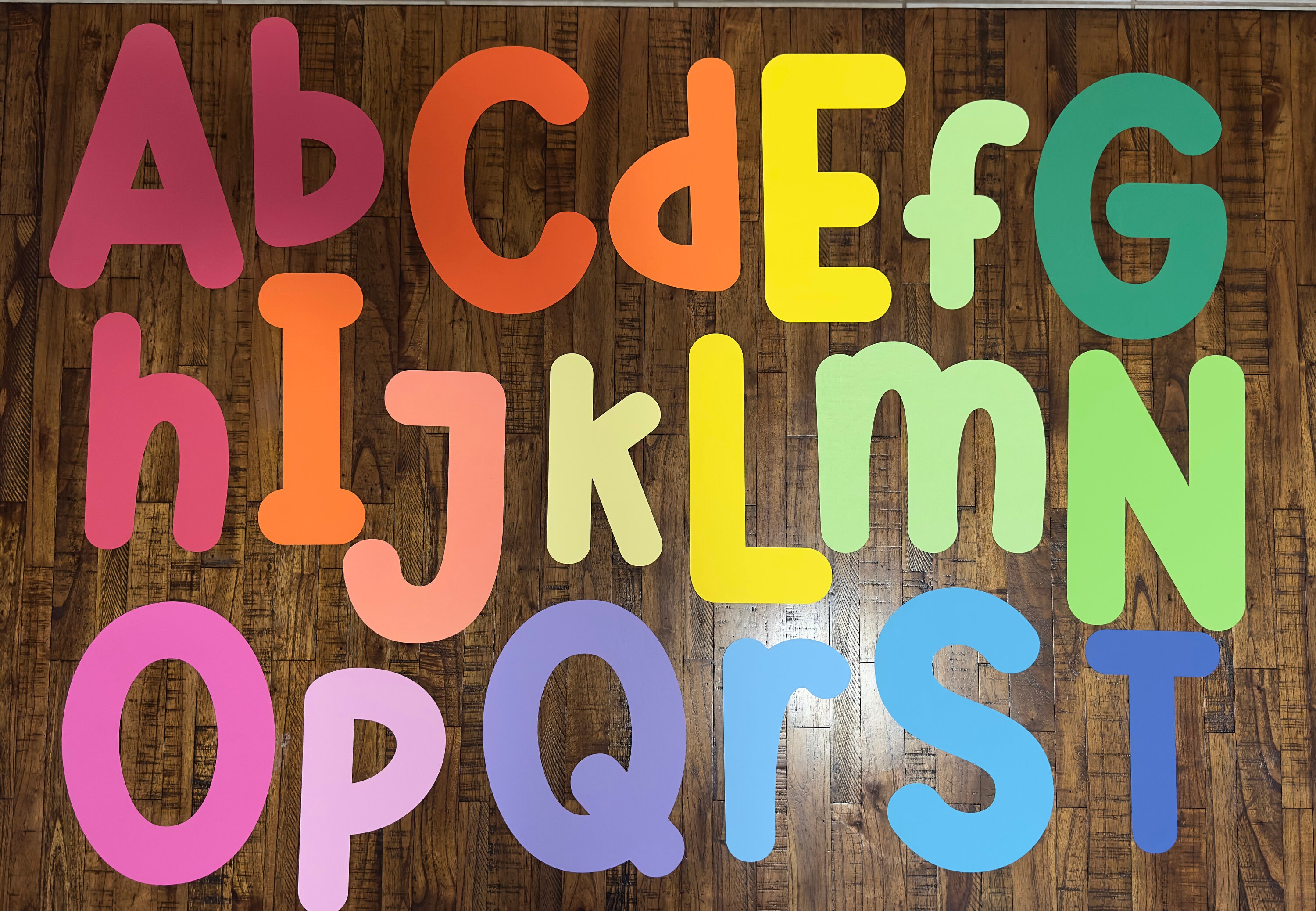 Alphabet, Rainbow Alphabet, Classroom Decore, ABC, Educational Wall Art ...