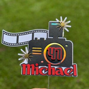 Personalized Camera Cake Topper: Photography Birthday Party Decor - Etsy