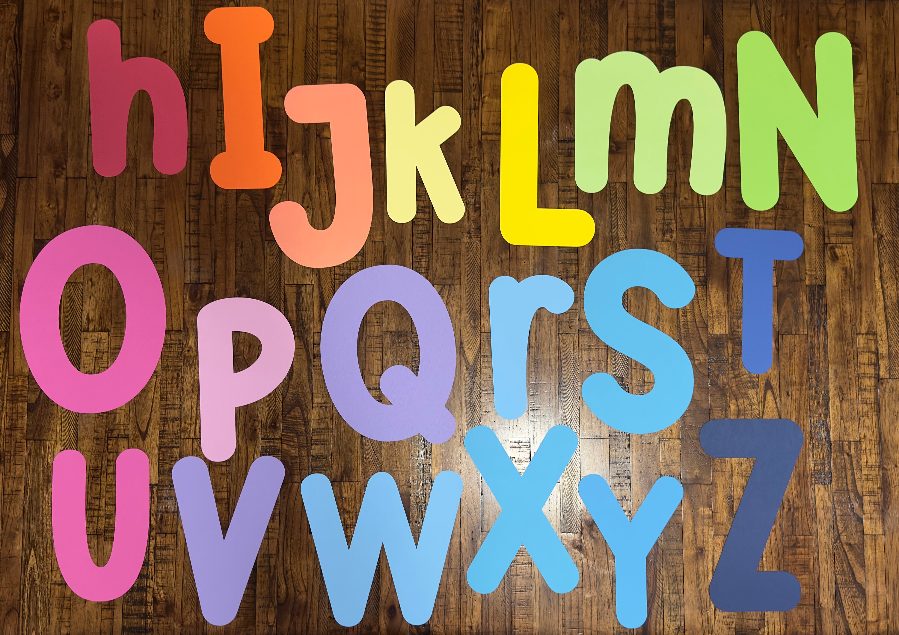 Alphabet, Rainbow Alphabet, Classroom Decore, ABC, Educational Wall Art ...